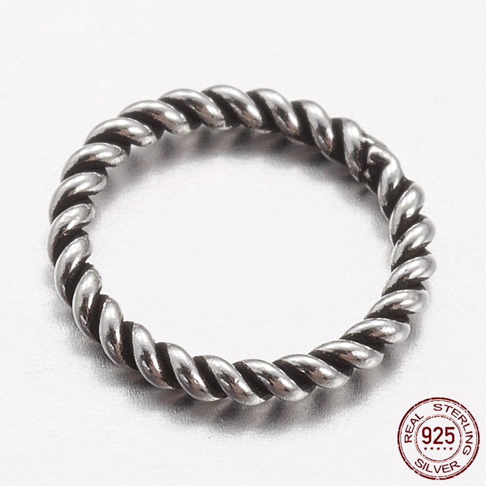 925 Thailand Sterling Silver Round Rings Soldered Jump Rings Closed ...