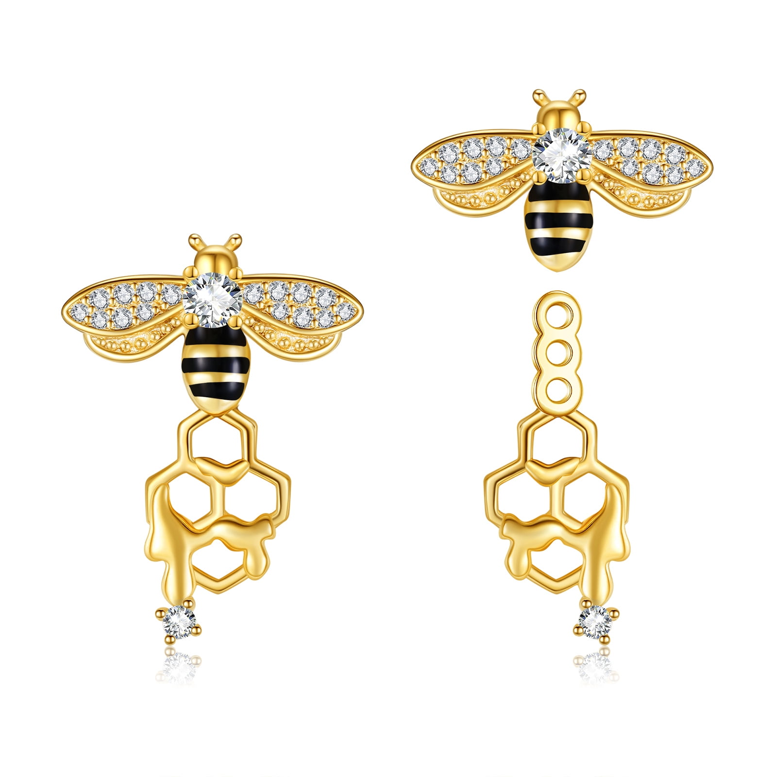925 sterling silver beehive split earrings as a jewelry gift for Women ...