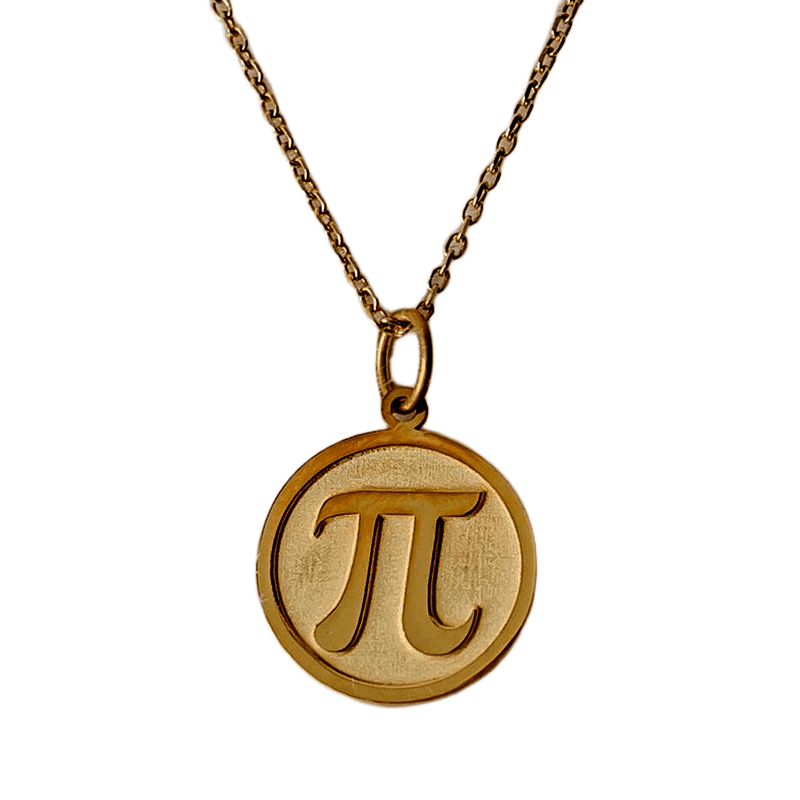 925 sterling silver necklace 24mm|18 inch chain|pi necklace||math ...