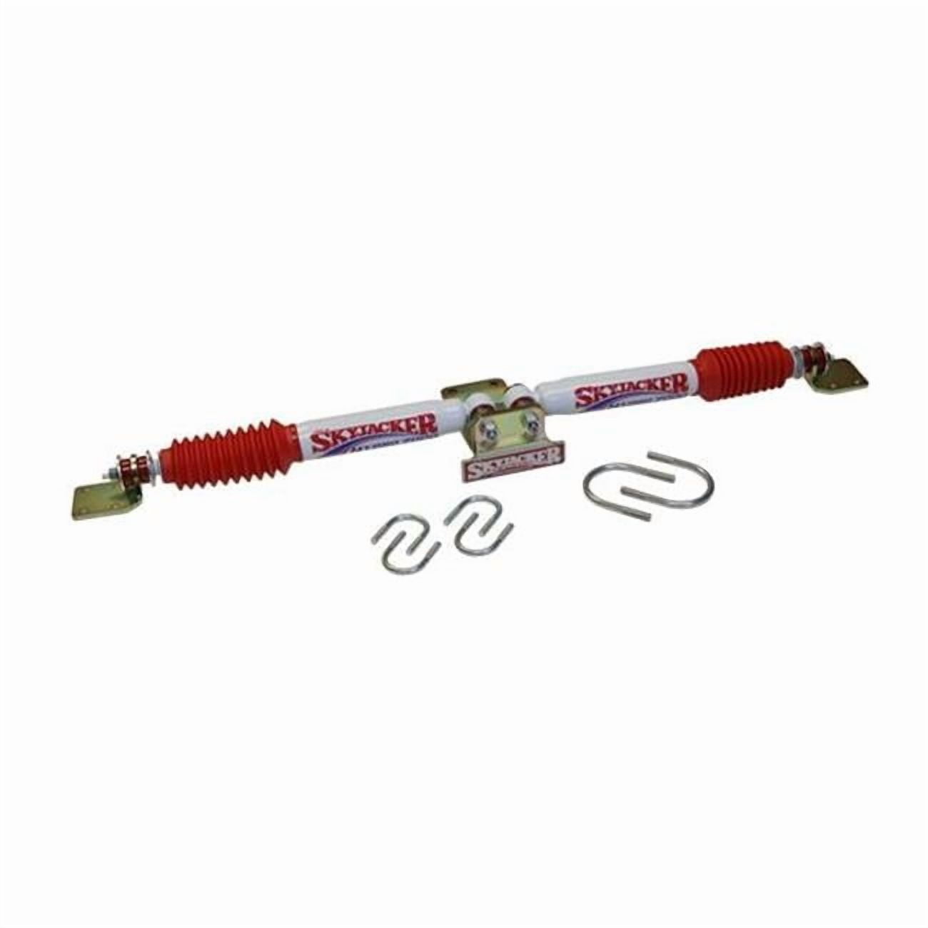 9254 Dual Steering Stabilizer- Silver With Black Boot And Bracket ...