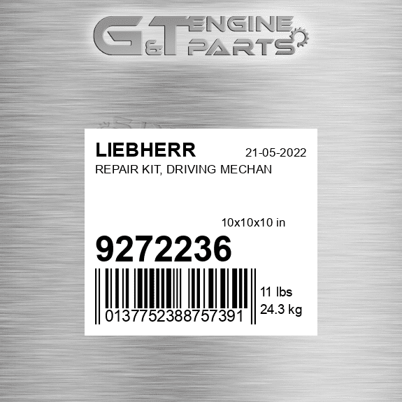 9272236 REPAIR KIT, DRIVING MECHAN fits LIEBHERR (New OEM) - Walmart.com