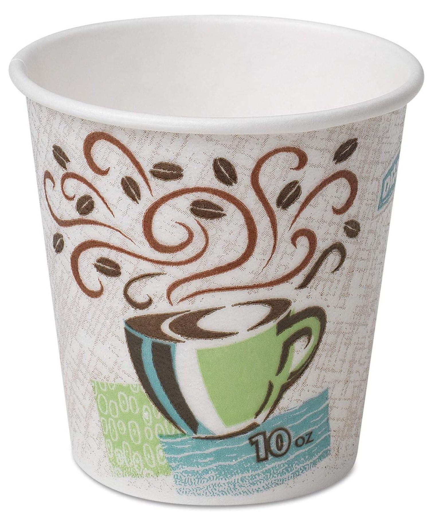 92959 Hot Cups - 10oz Paper Coffee Cups with Coffee Dreams Design ...