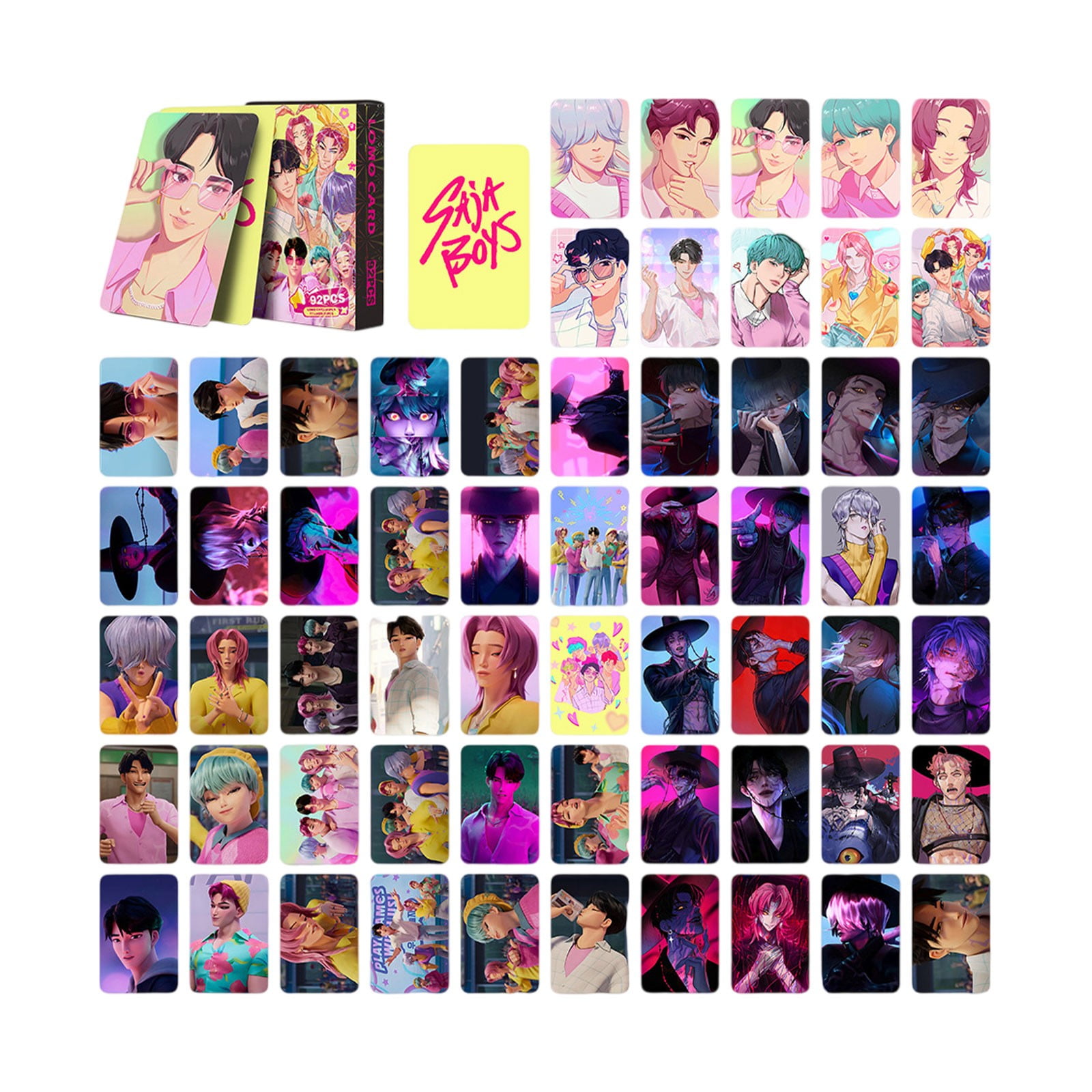 92Pack Kpop Demon Hunters Photo Cards,KpopKpop Born Pink Photocards New Album Lomo Cards Gift ...