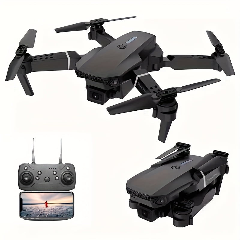92g E88 Dual Camera Drone - 50m Altitude, 4m/s Speed, Visual ...
