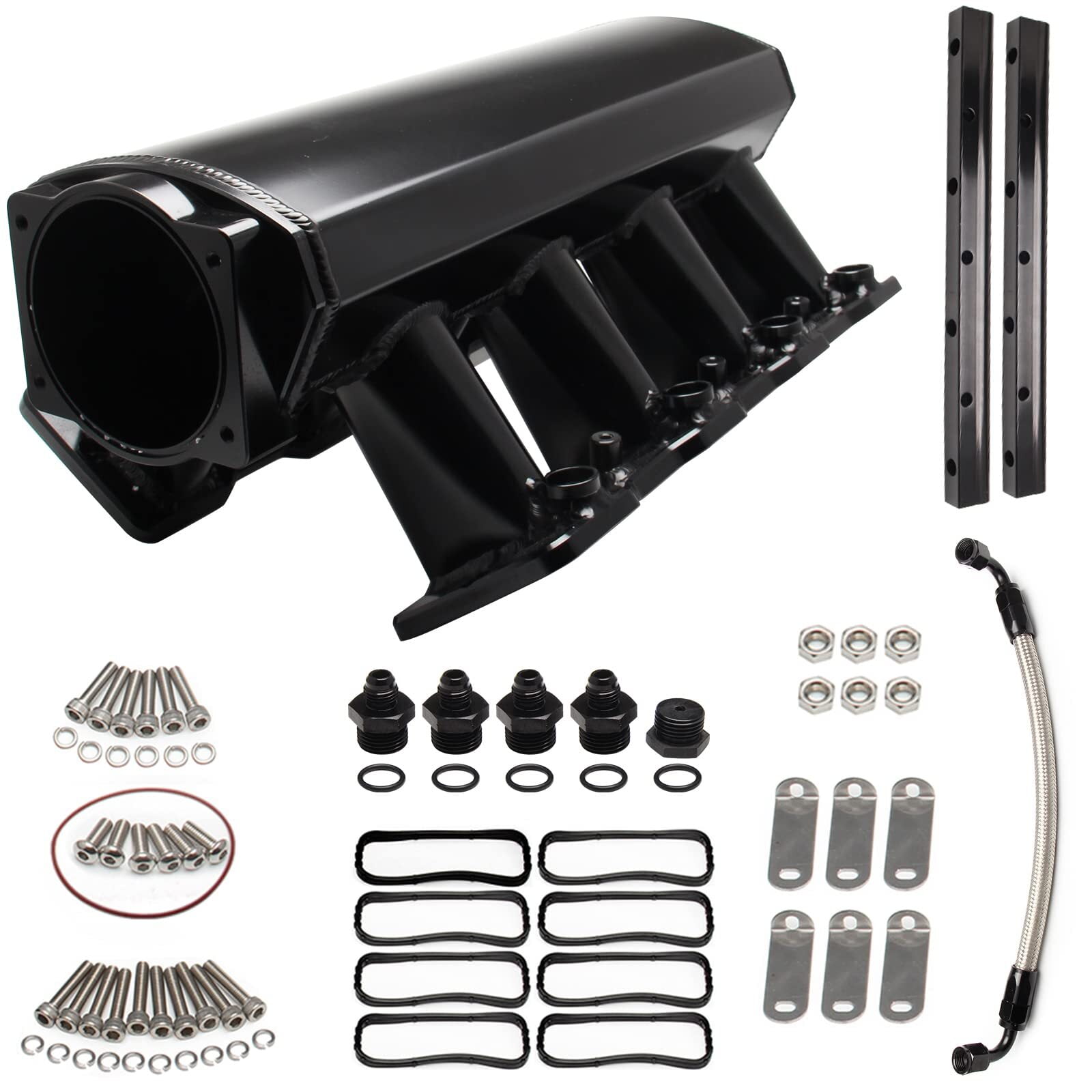 92mm Intake Manifold with Fuel Rails for Chevrolet Chevy GMC Pontiac LS ...