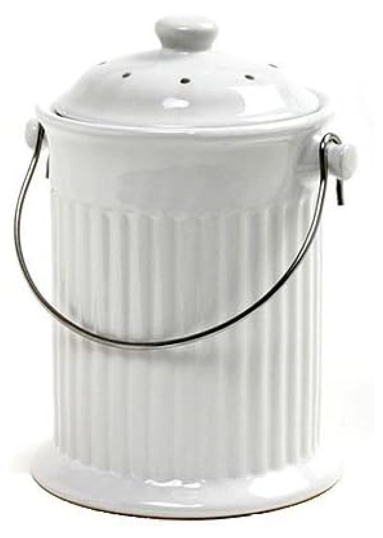 93 1 Gallon White Compost Keeper Crock - Walmart.com