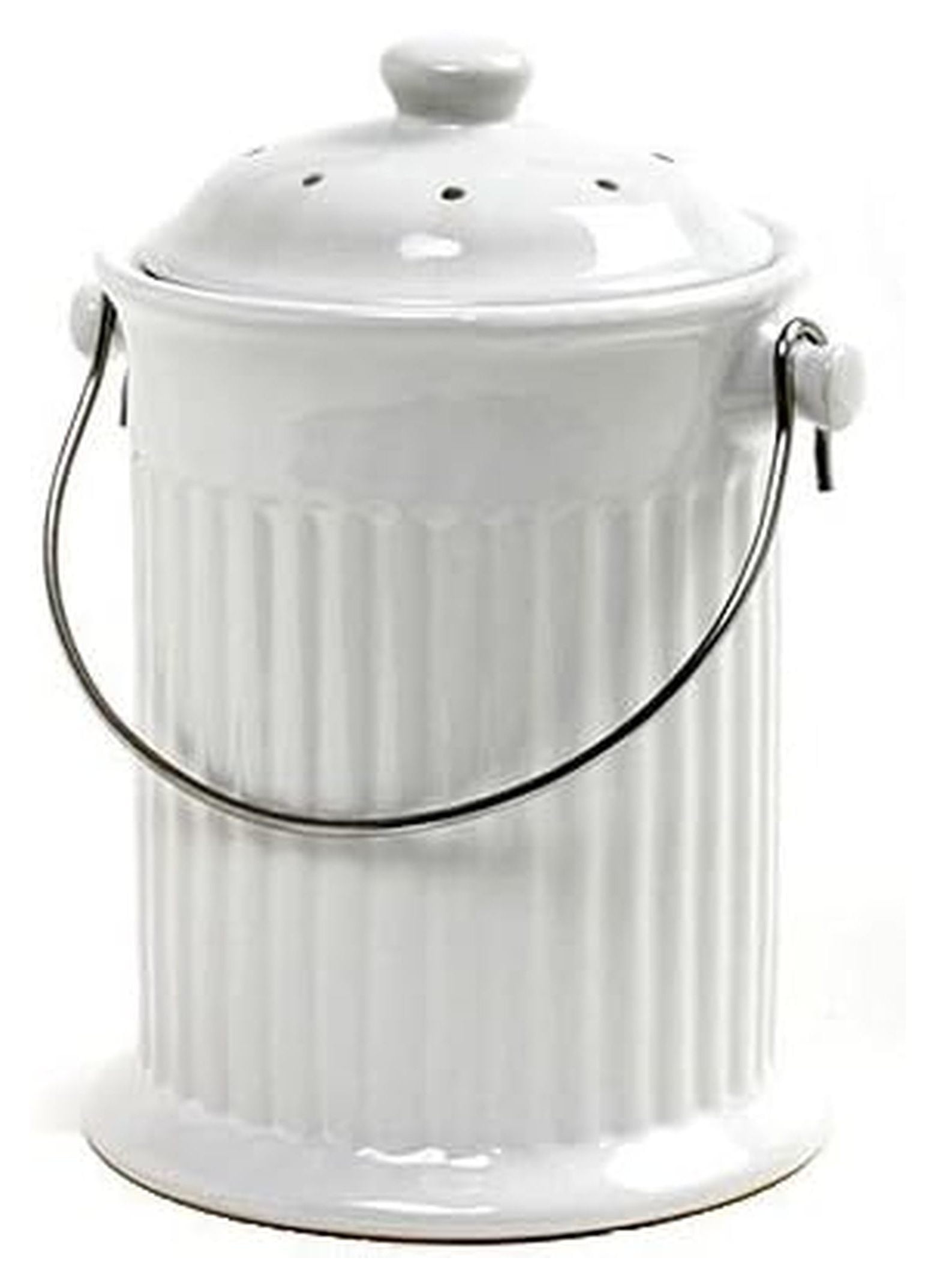 93 1 Gallon White Compost Keeper Crock - Walmart.com