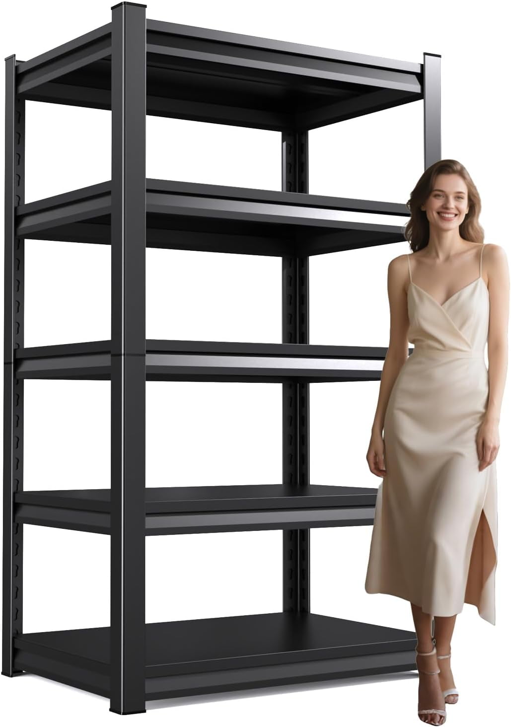 93" H Garage Shelving Heavy Duty Storage Shelves Adjustable Garage ...