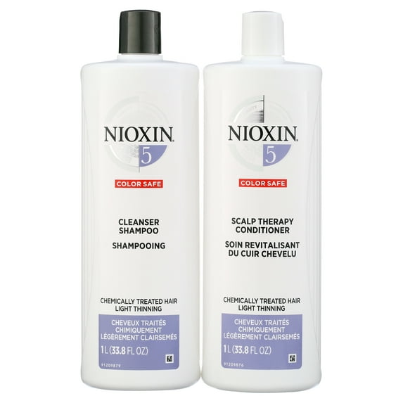 Nioxin System 5 Hair Thinning Cleanser Shampoo & Scalp Therapy ...