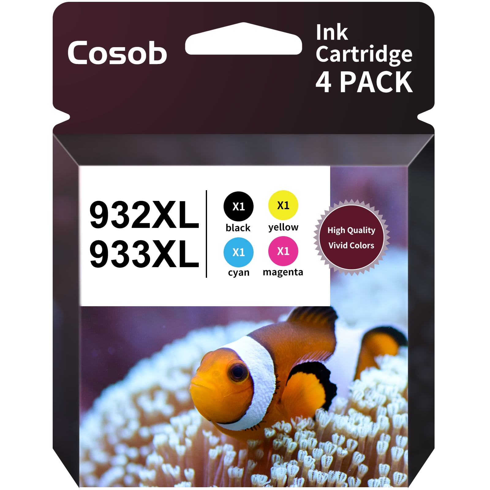 932XL 933XL Ink Cartridges for HP 932 and 933 XL Combo Pack for HP ...