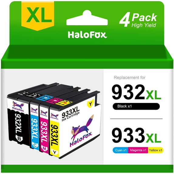 Halofox 932XL/933XL Ink Multipack for HP Officejet 6100, 6600, 6700 ...
