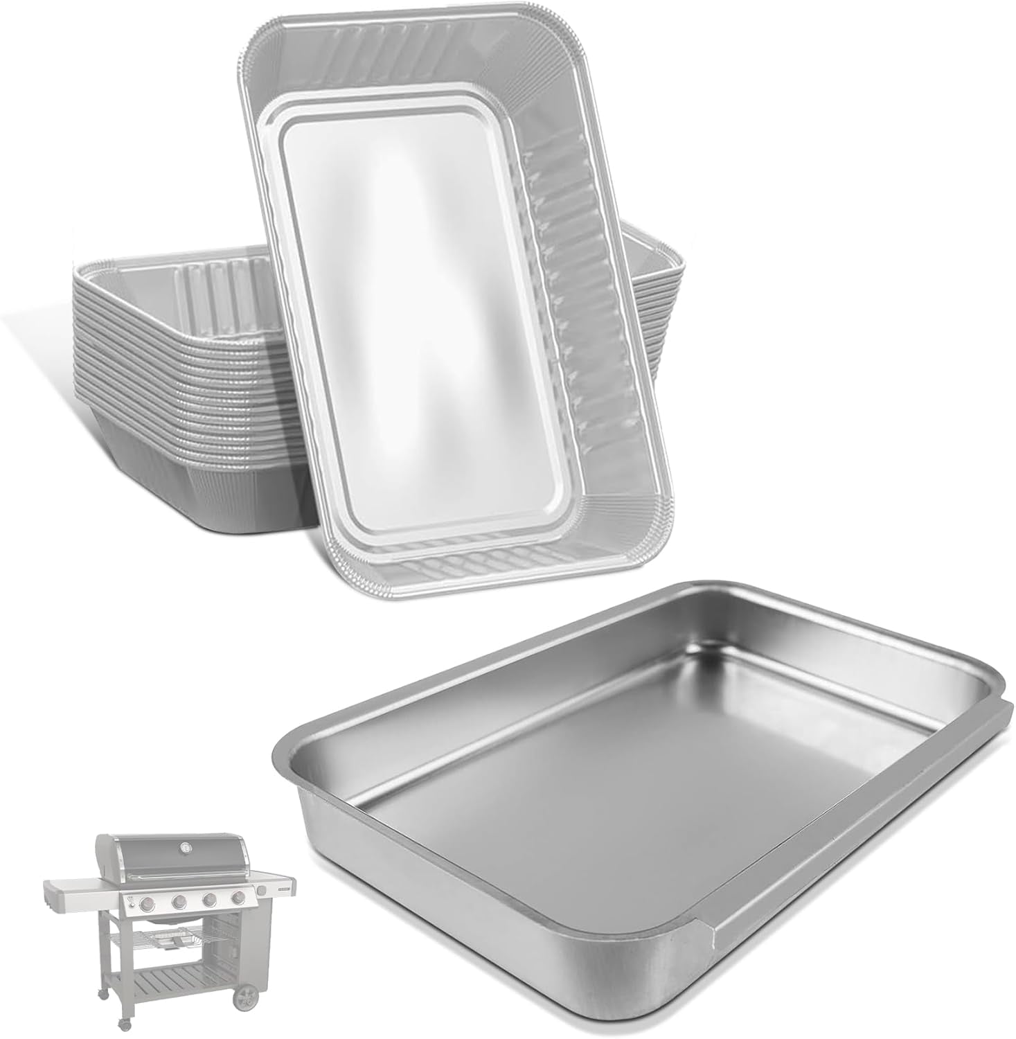 93305 Grease Catch Pan for Weber Genesis II & Spirit Grill Drip Pan ...