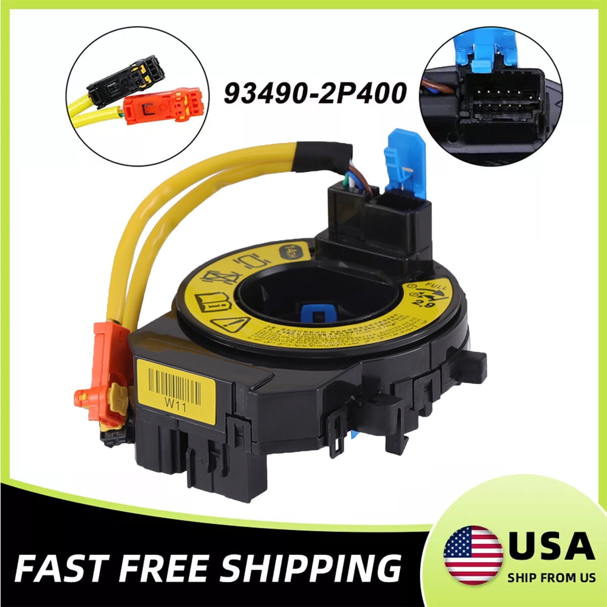 93490-2P400 Wheel Clock Spring Spiral Cable For 2011-2015 Kia Sorento 2 ...
