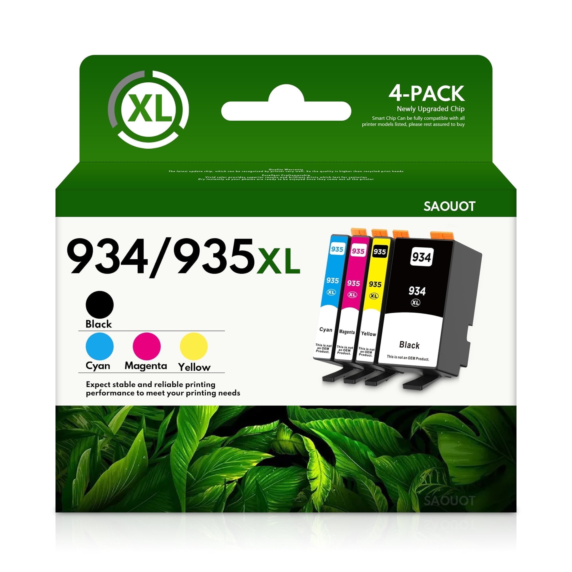 934XL 935XL High Yield Ink Cartridge Compatible with HP 934 935 XL Ink ...