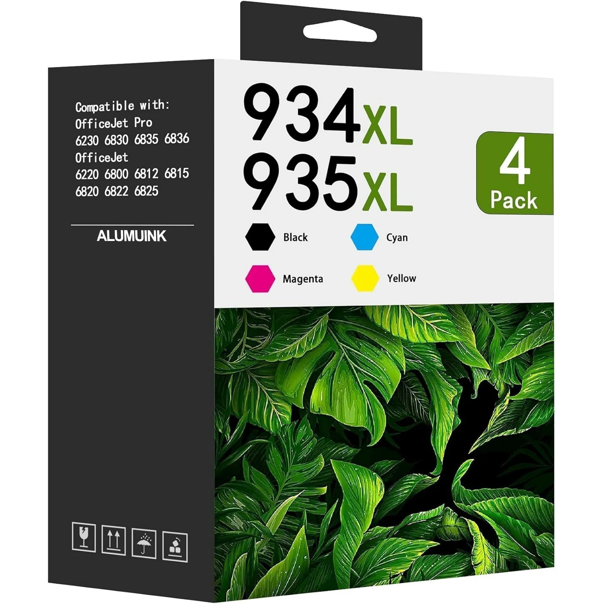 ALUMUINK 934XL 935XL Ink Cartridges, Compatible for HP OfficeJet 6220 ...