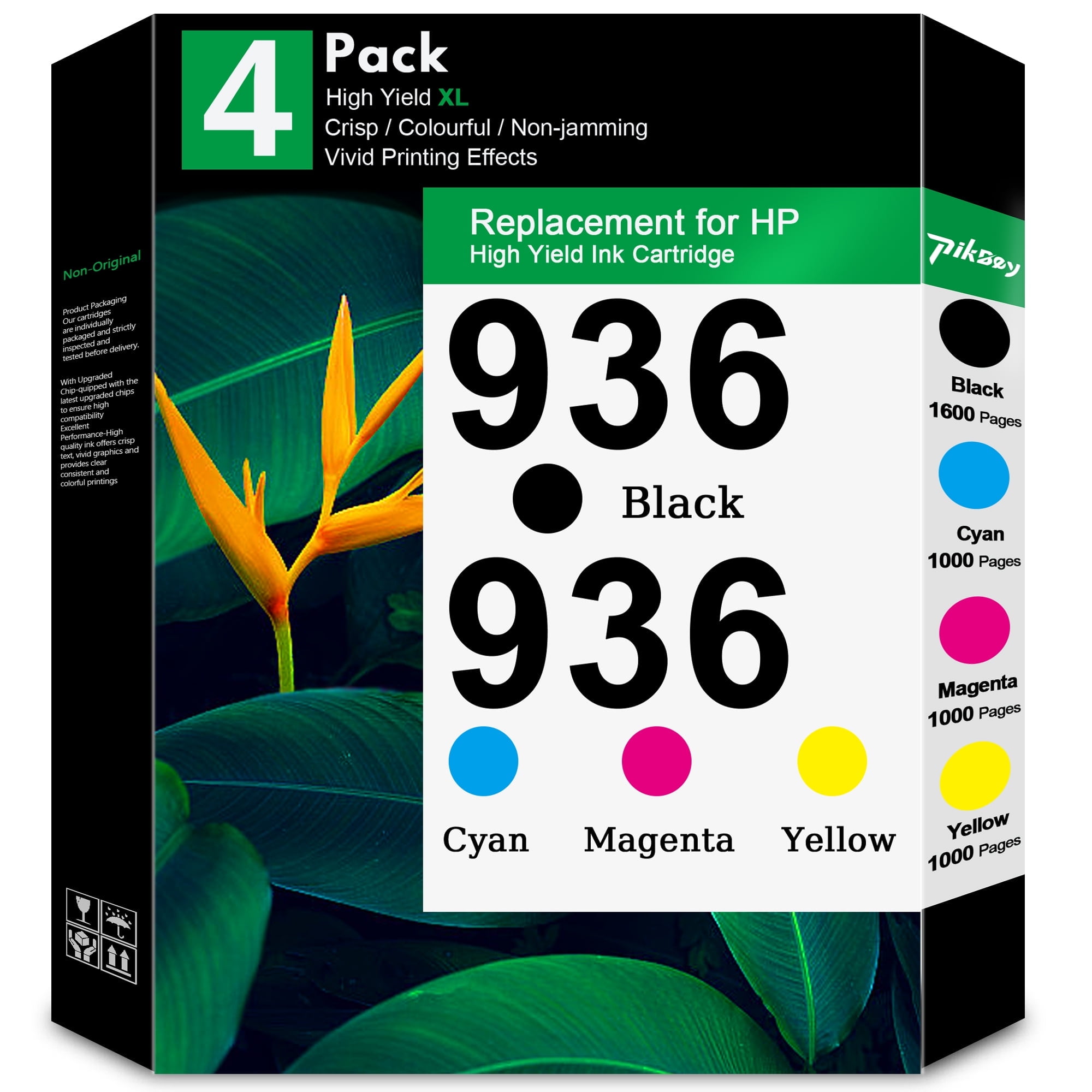 936 Ink Cartridges for HP Ink 936 Combo Pack Compatible for HP 936 Ink ...