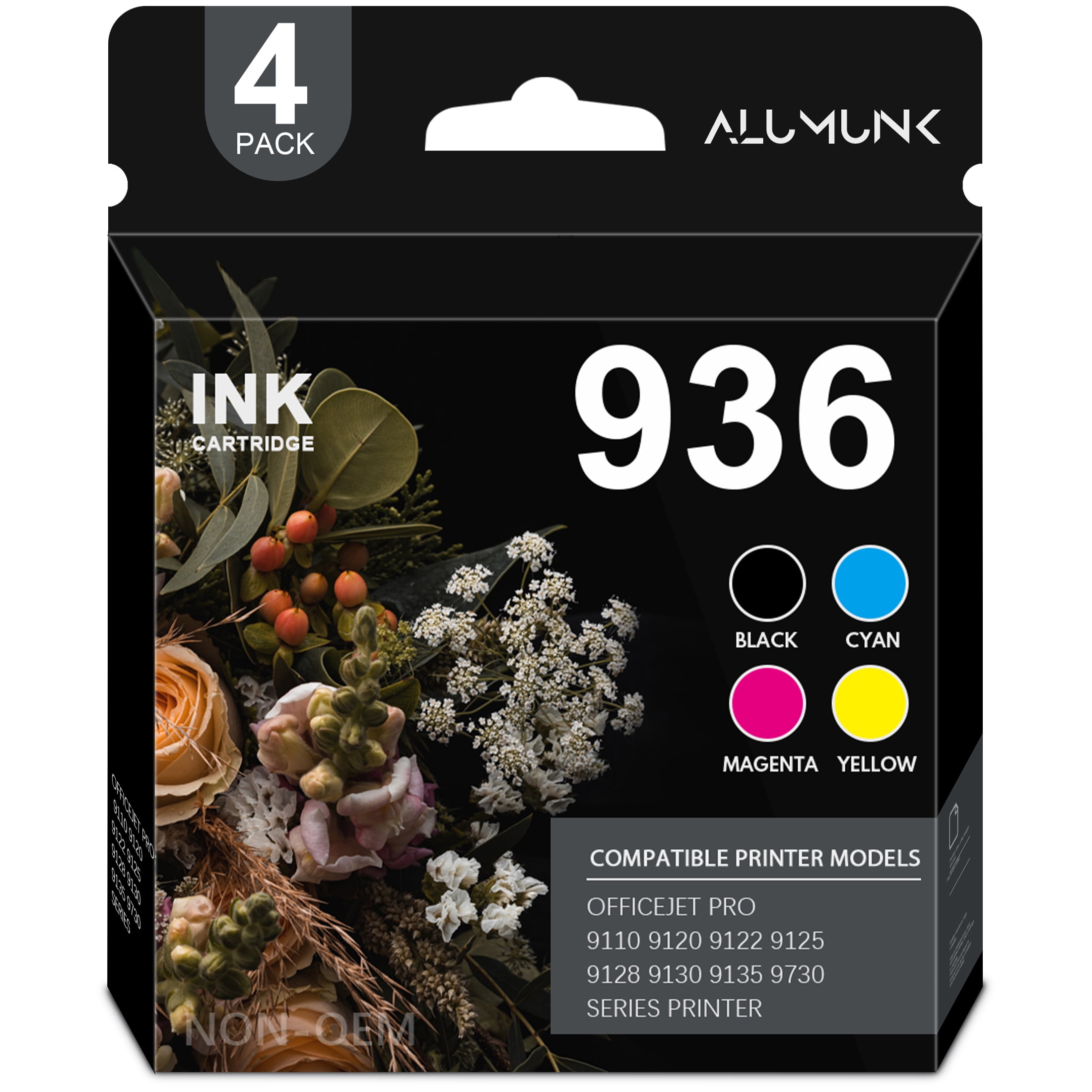 936 Ink Compatible for HP 936 936e Ink Cartridge for 4 pack for OfficeJet Pro 9125e 9128e ...