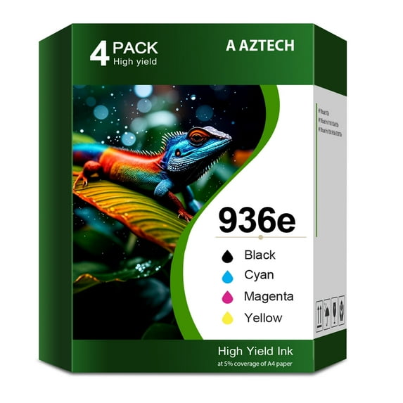 Aztech Ink Cartridges Compatible for HP 936 E 936XL 936XL High Yield ...
