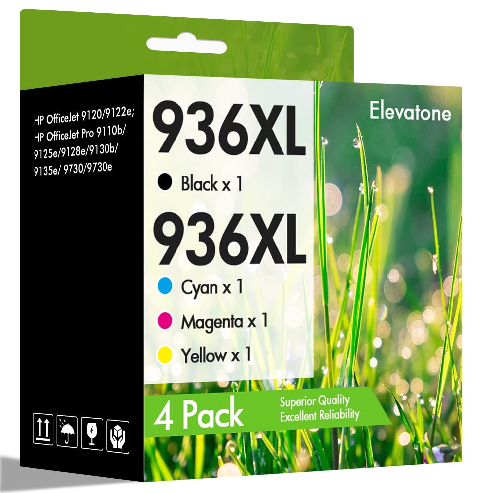 936e 936XL Ink Cartridges Compatible for HP 936 936e 936 XL 4 Pack ...
