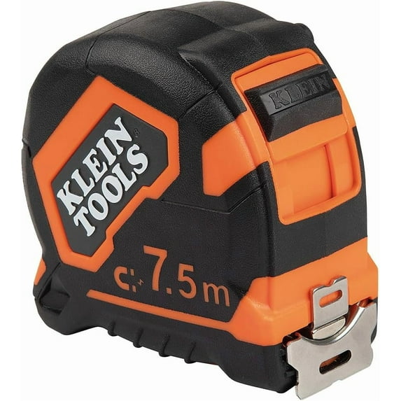 9375 Tape Measure, Heavy-Duty Measuring Tape with 7.5 m Metric Double ...