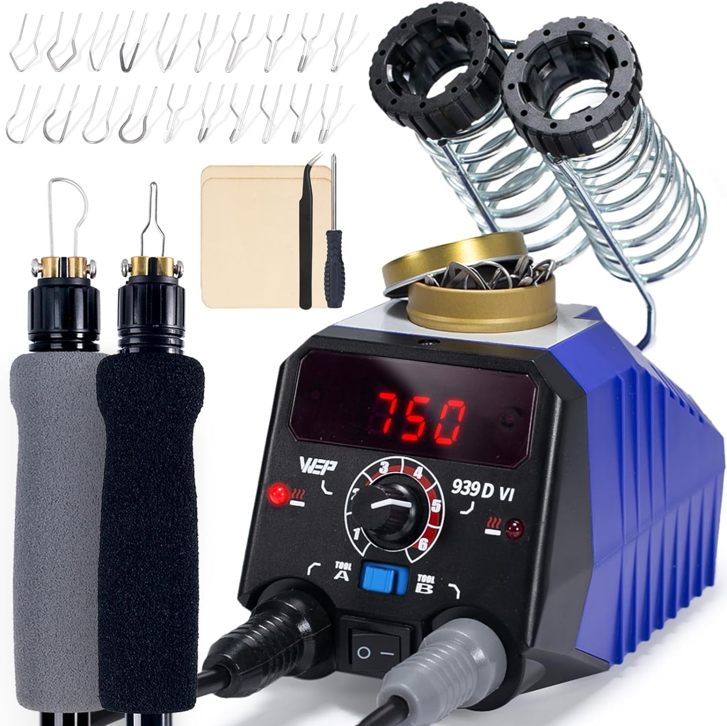 939D-VI Dual Pen Wood Burning Kit 250-750C/482-1382F A/B Toggle Wood ...