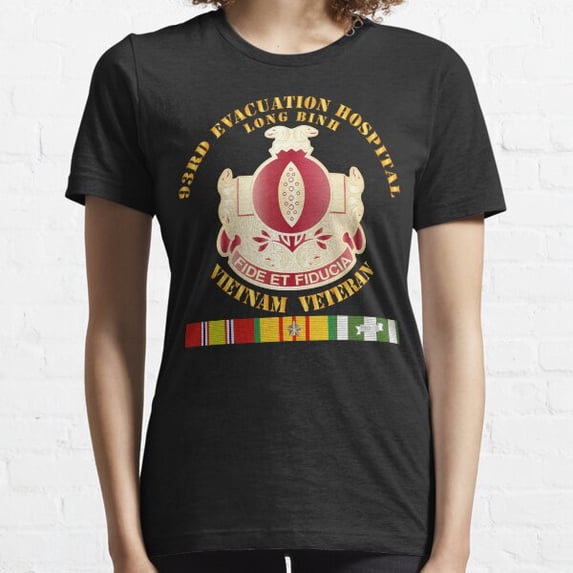 93Rd Evacuation Hospital Vietnam Vet W Svc Ribbons Essential T-shirt ...