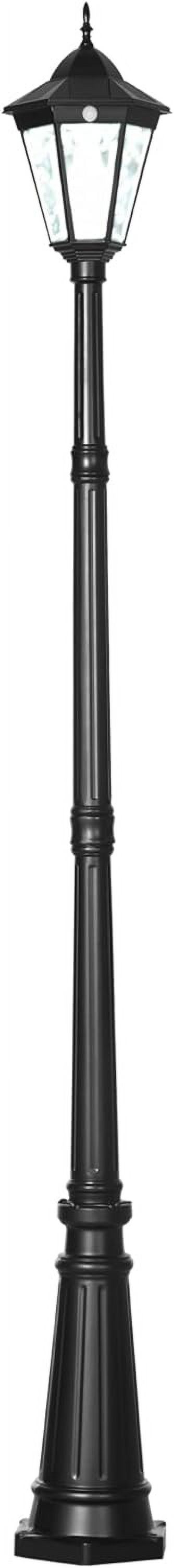 94.5" Solar Lamp Post Light, Dusk to Dawn Vintage Style Street Light ...