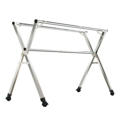 Clothes Drying Rack with 4 Castors, Heavy Stainless Steel Drying Rack ...