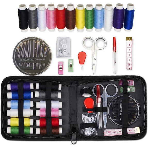 94-Piece Sewing Kit for Beginners & Travel - Complete Set with Thread ...