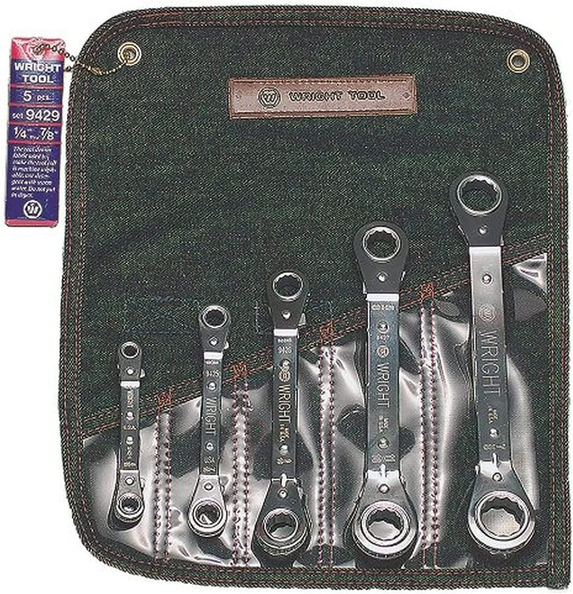 9429 Ratcheting Box Wrench Set 1/4" - 7/8" (5-Piece),Silver - Walmart.com