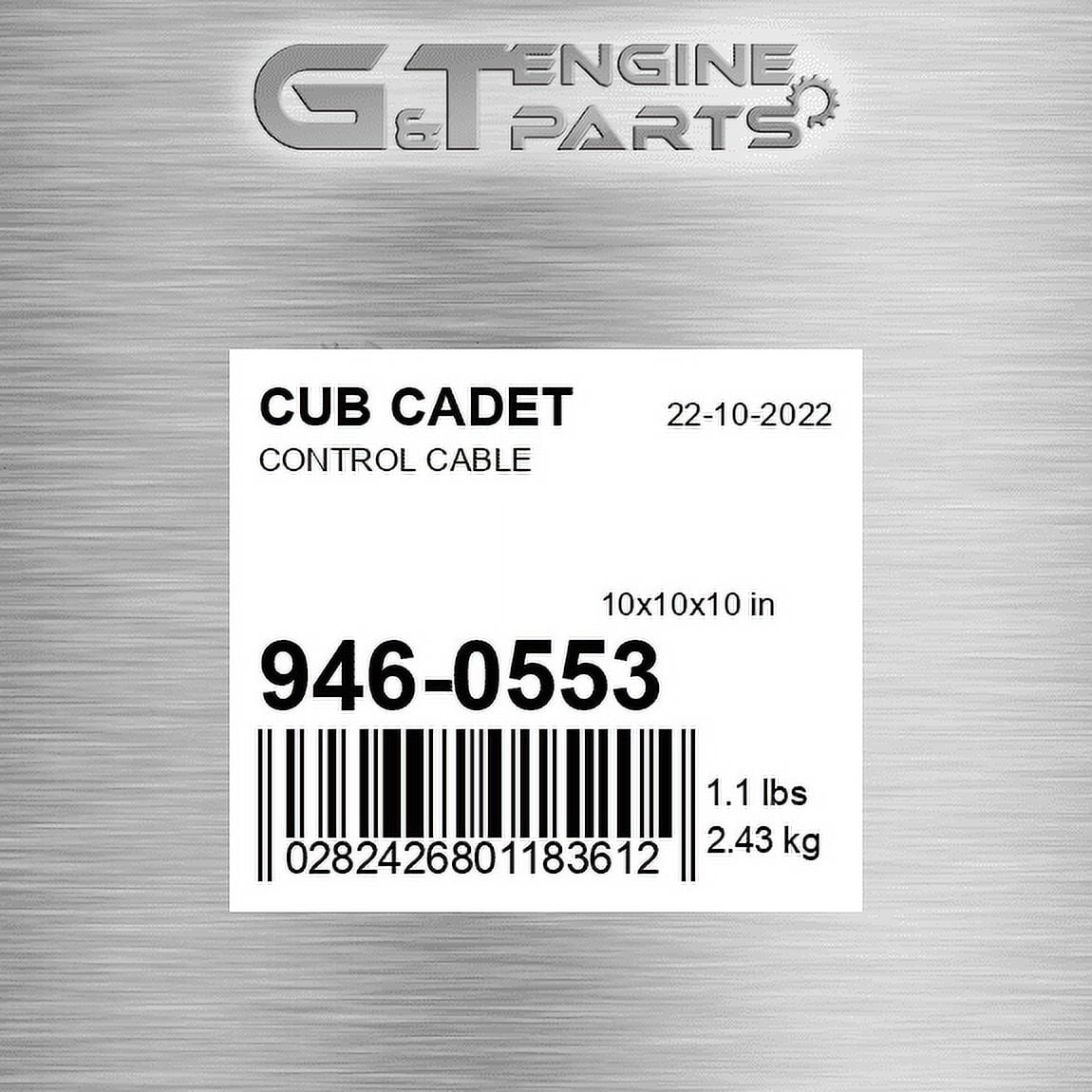 946-0553 CONTROL CABLE fits CUB CADET (New OEM) - Walmart.com