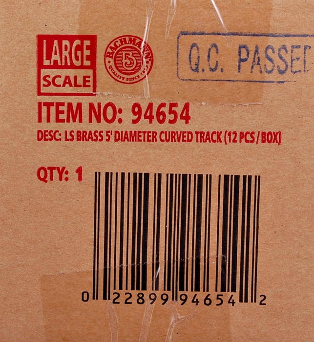 Bachmann Trains G Scale Curve Set, 12 Brass Tracks, 5' Diameter ...