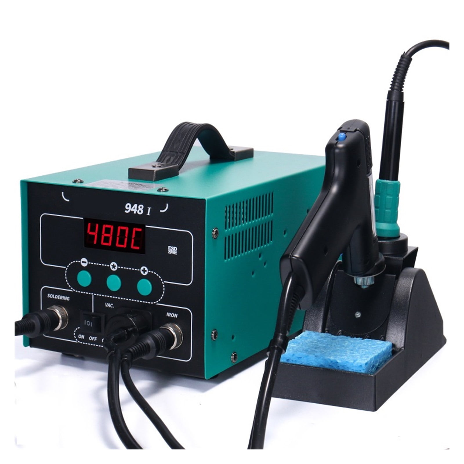 948 Digital Electric Soldering Iron Device Suction Tin Gun Soldering Station Welding Rework ...