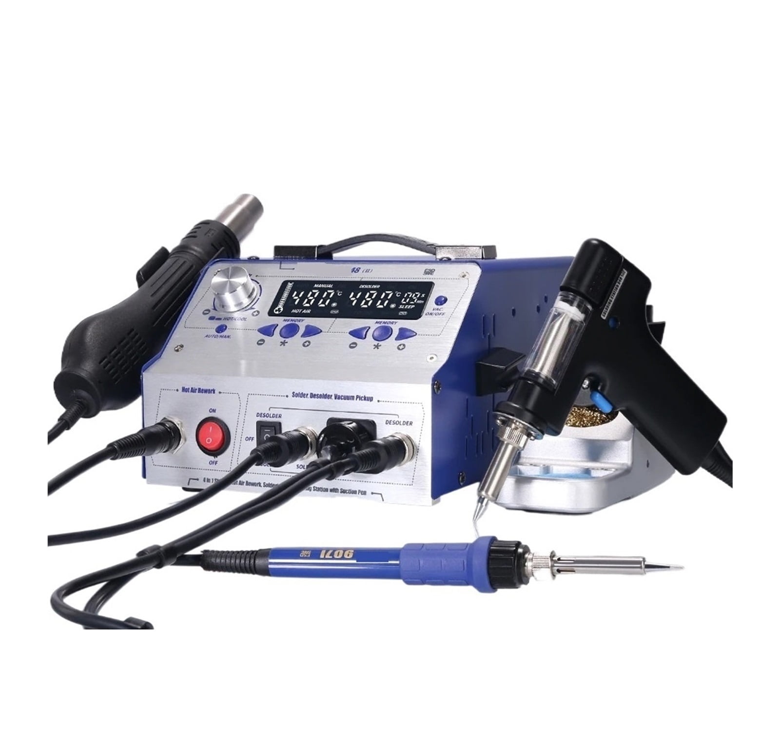 948-II Suction Tin Gun Desoldering Station Hot Air Gun Soldering Iron ...