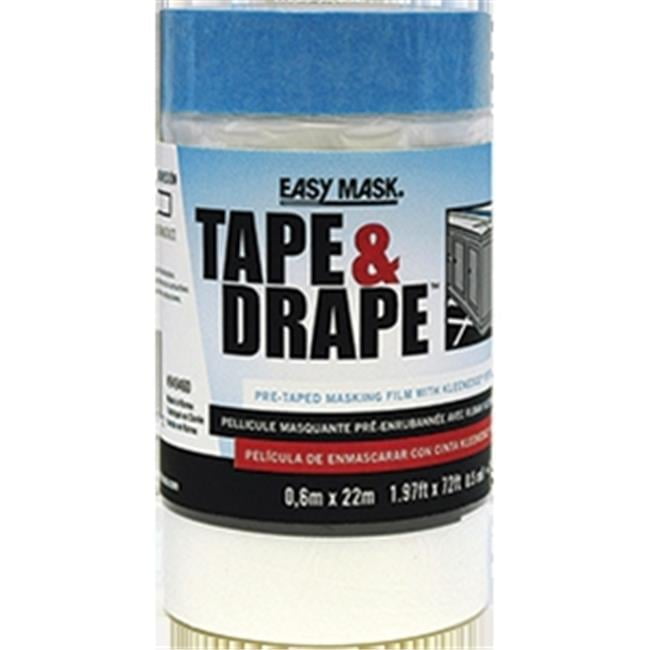 949460 Easy Mask Plastic Pretaped Drop Cloth - Walmart.com