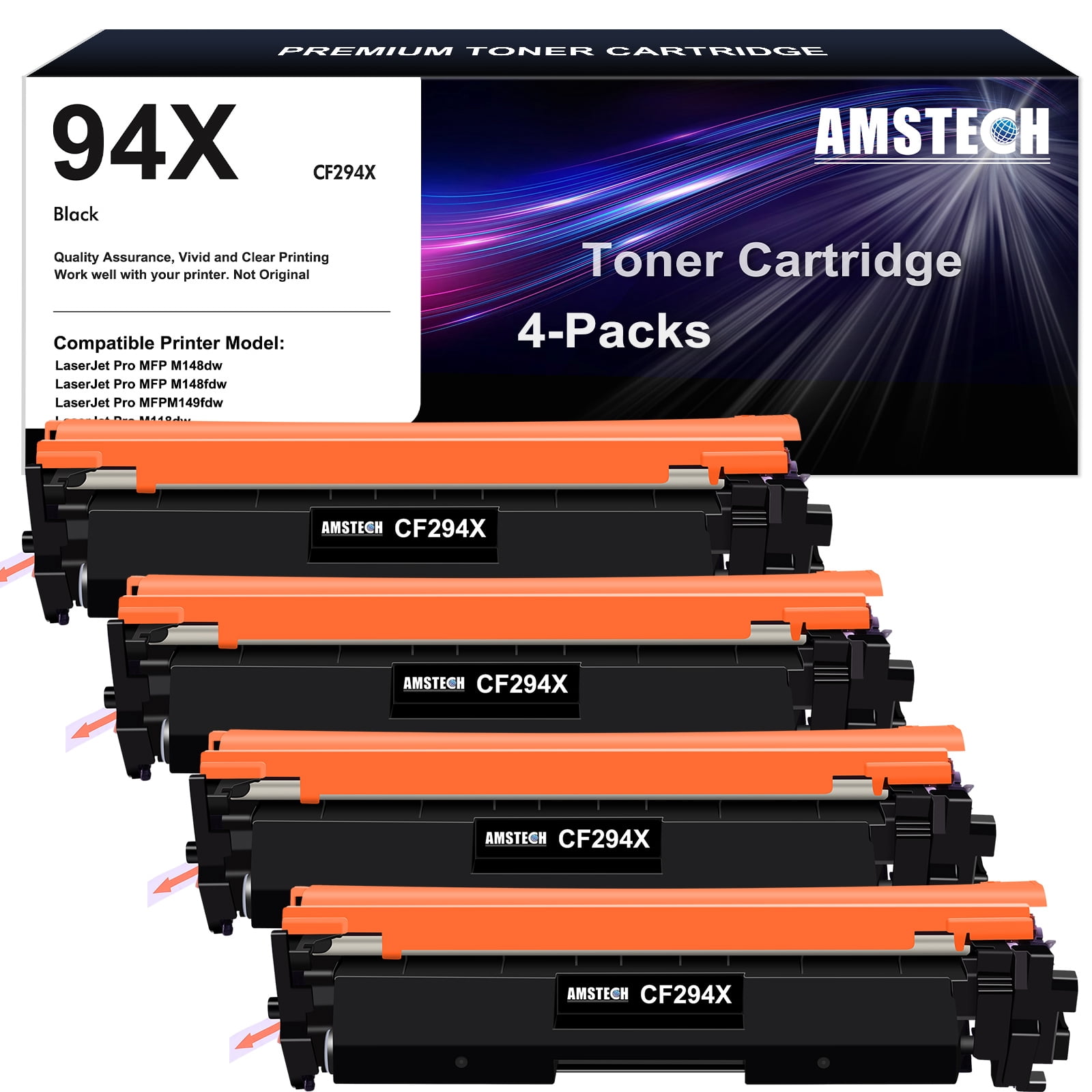 94X Toner Cartridge Compatible for HP 94X CF294X 94A CF294A High Yield ...