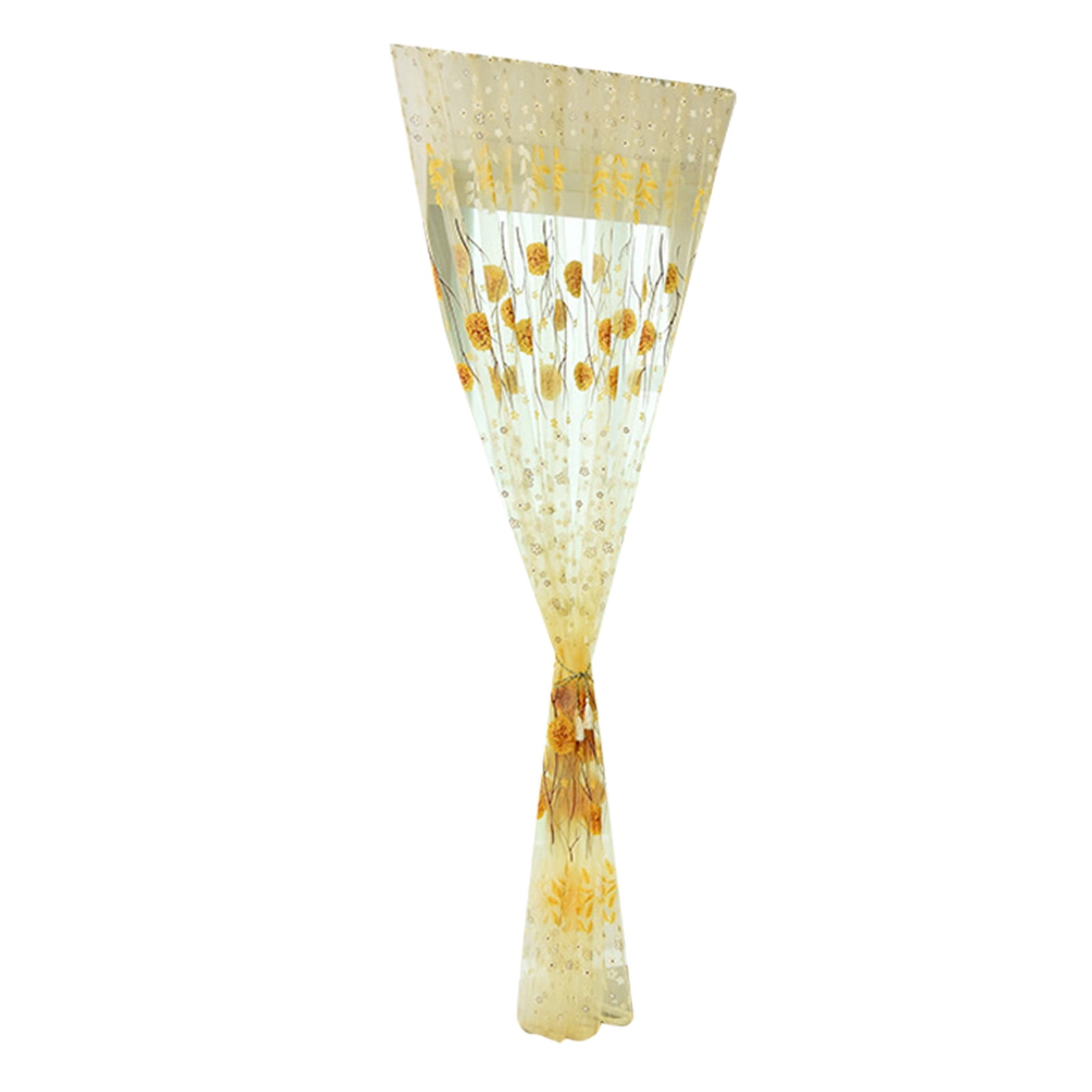 94X55IN Window Screen Decoration Cluster Flower Tulle Curtain Tulle ...