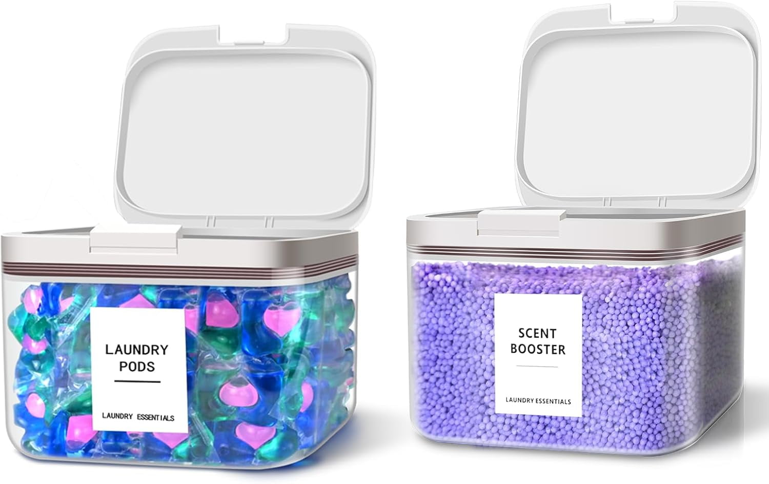 94oz /2.8L Laundry Pods Container for Laundry Room Organization, 2 Pack ...