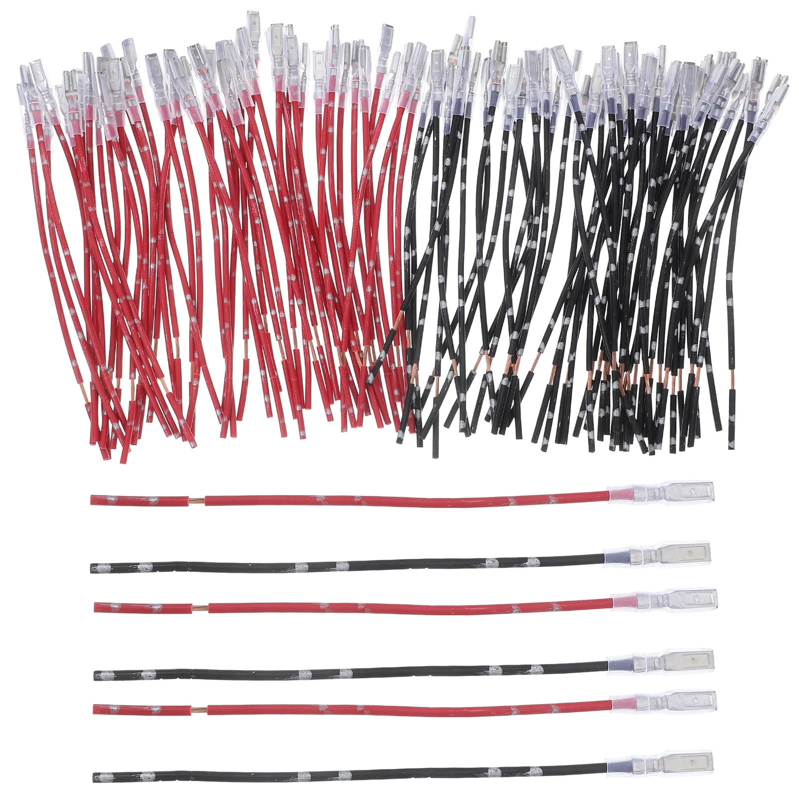 94pcs Female Spade Crimp Terminal With Sleeve Quick Connectors Wire ...