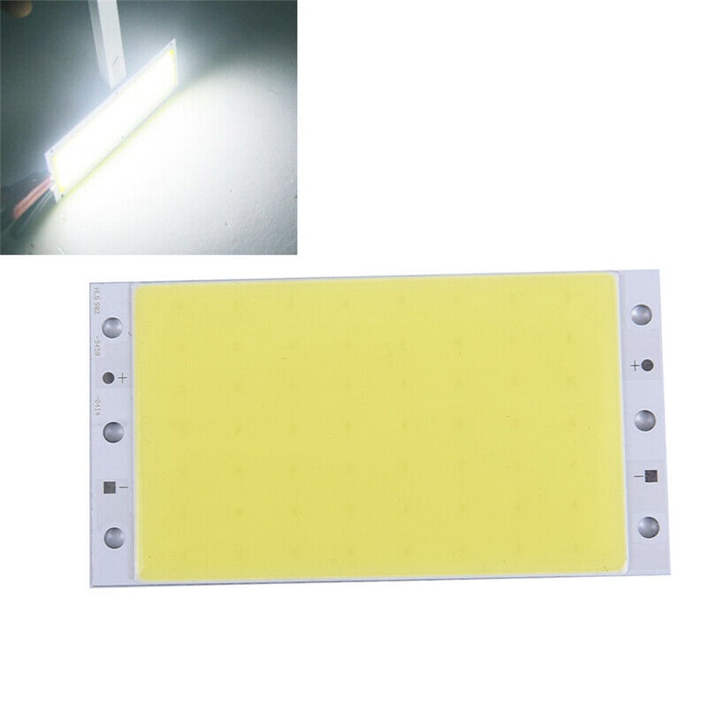94x50mm Rectangular Uniform Cob Led Panel Light 12-14v 20 Ultra Bright ...