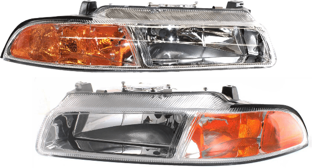 95-00 Stratus, Breeze, Cirrus L&R Headlamp Assys w/improved beam ...