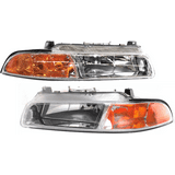 95-00 Stratus, Breeze, Cirrus L&R Headlamp Assys w/improved beam ...