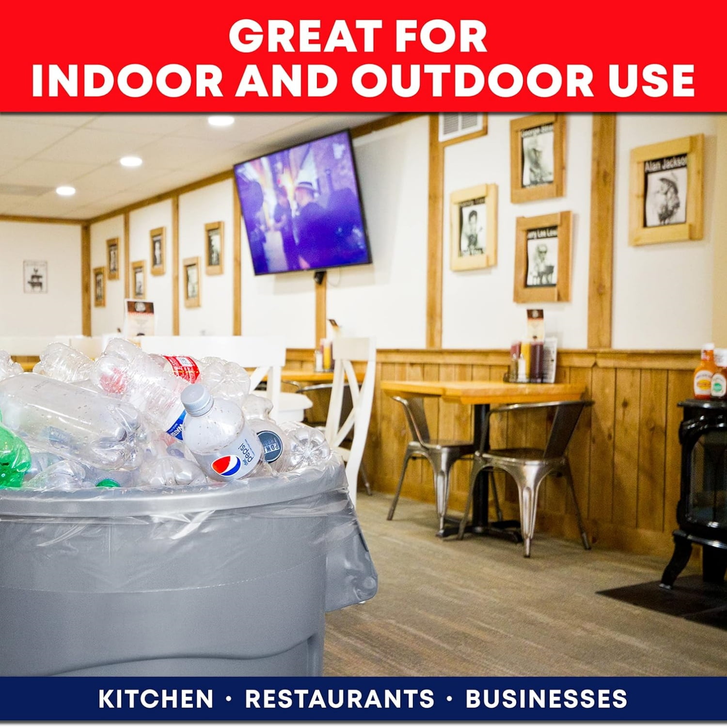 95-96 Gallon Trash Bags, (Value Pack 50 Bags w/Ties) Extra Large Heavy ...