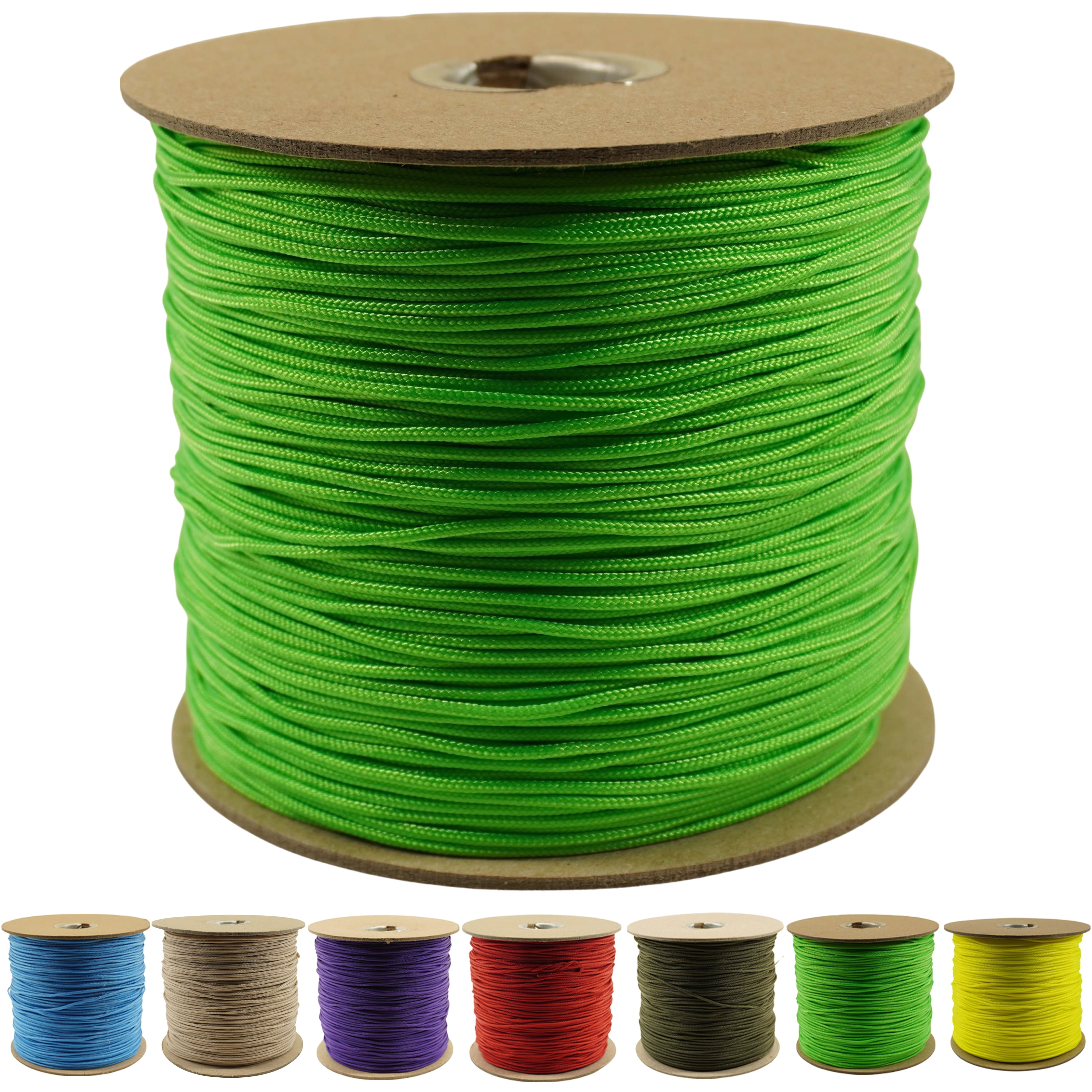 95 Cord Tensile Strength - Neon Green - 1000 Foot Spool - Type 1 Thin ...