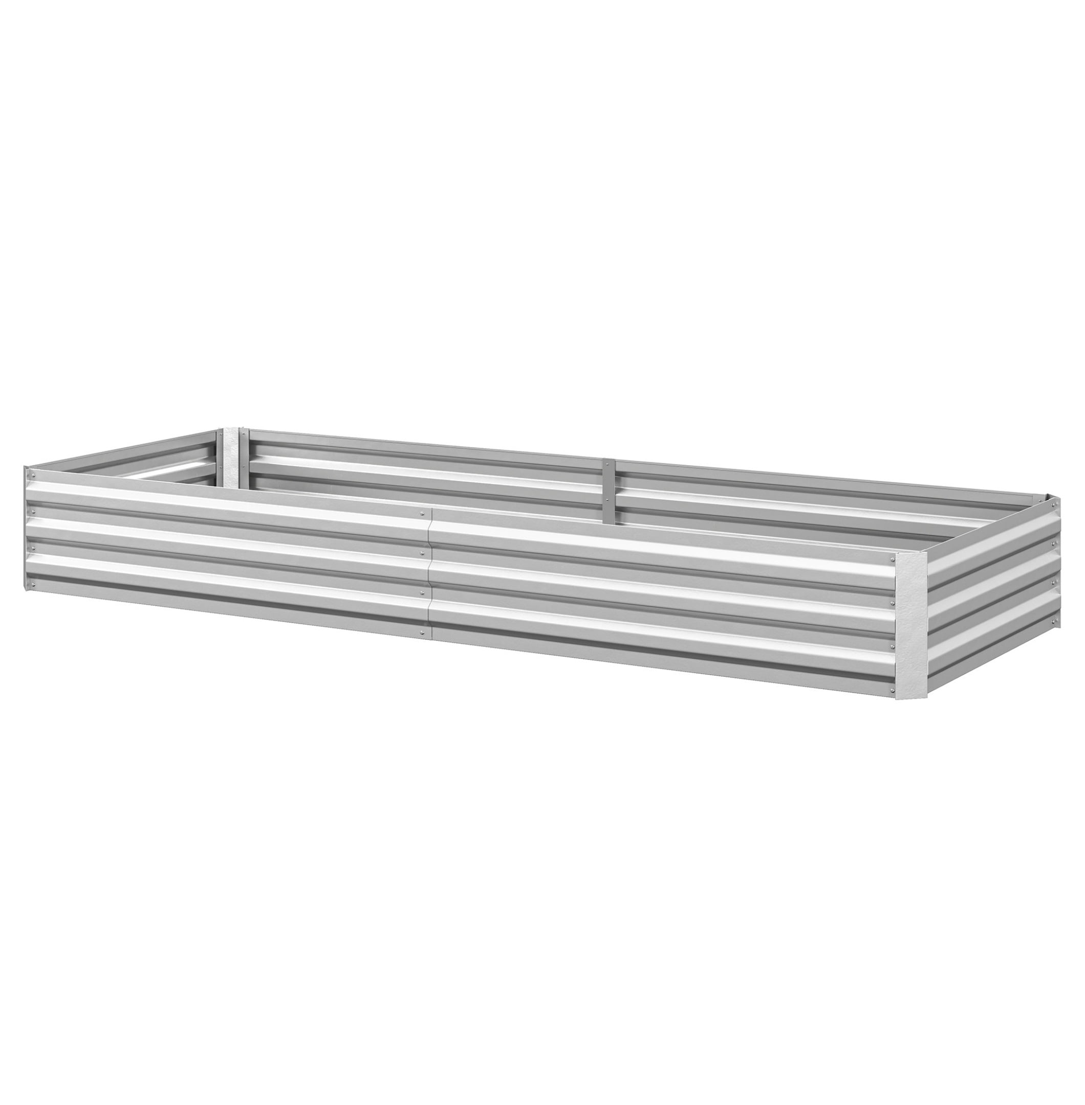 95" Raised Garden Bed - Galvanized Steel Outdoor Planter Box for ...