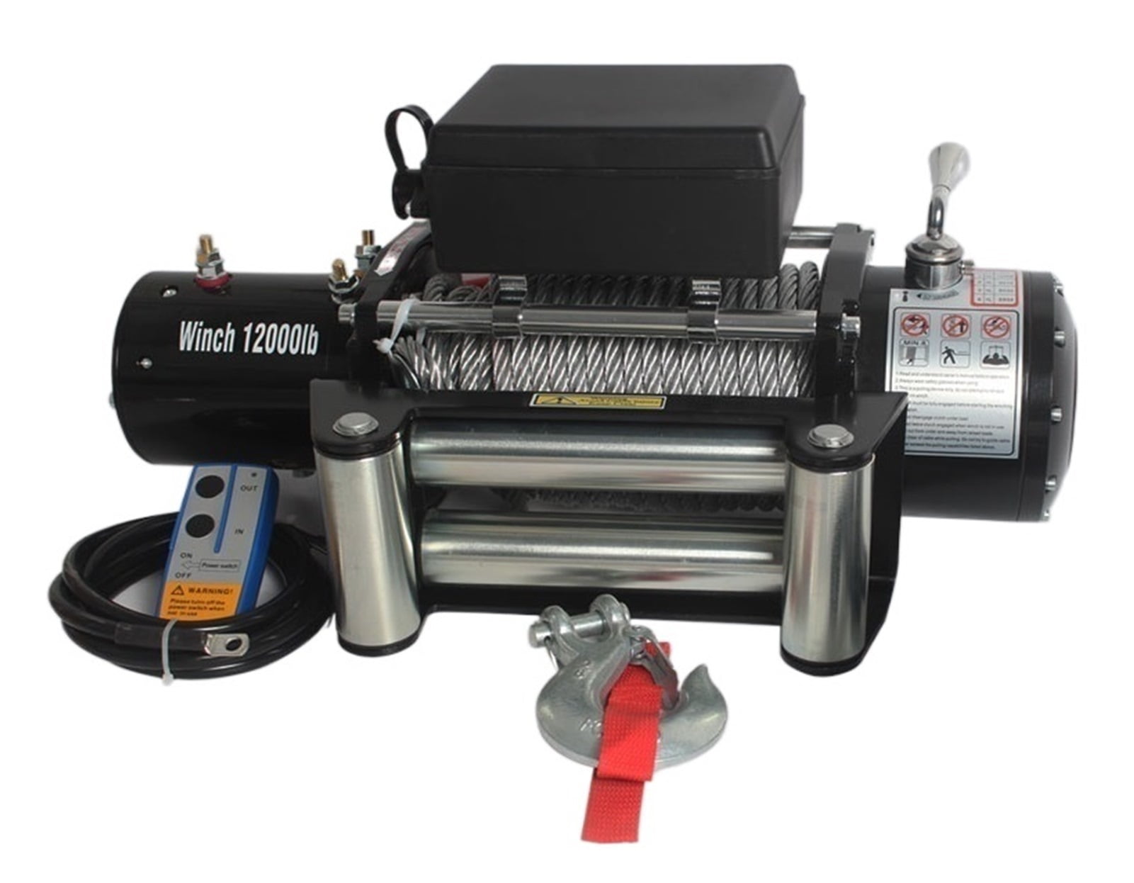 9500lb--13500lb 12V--24V electric winch with wireless remote control ...