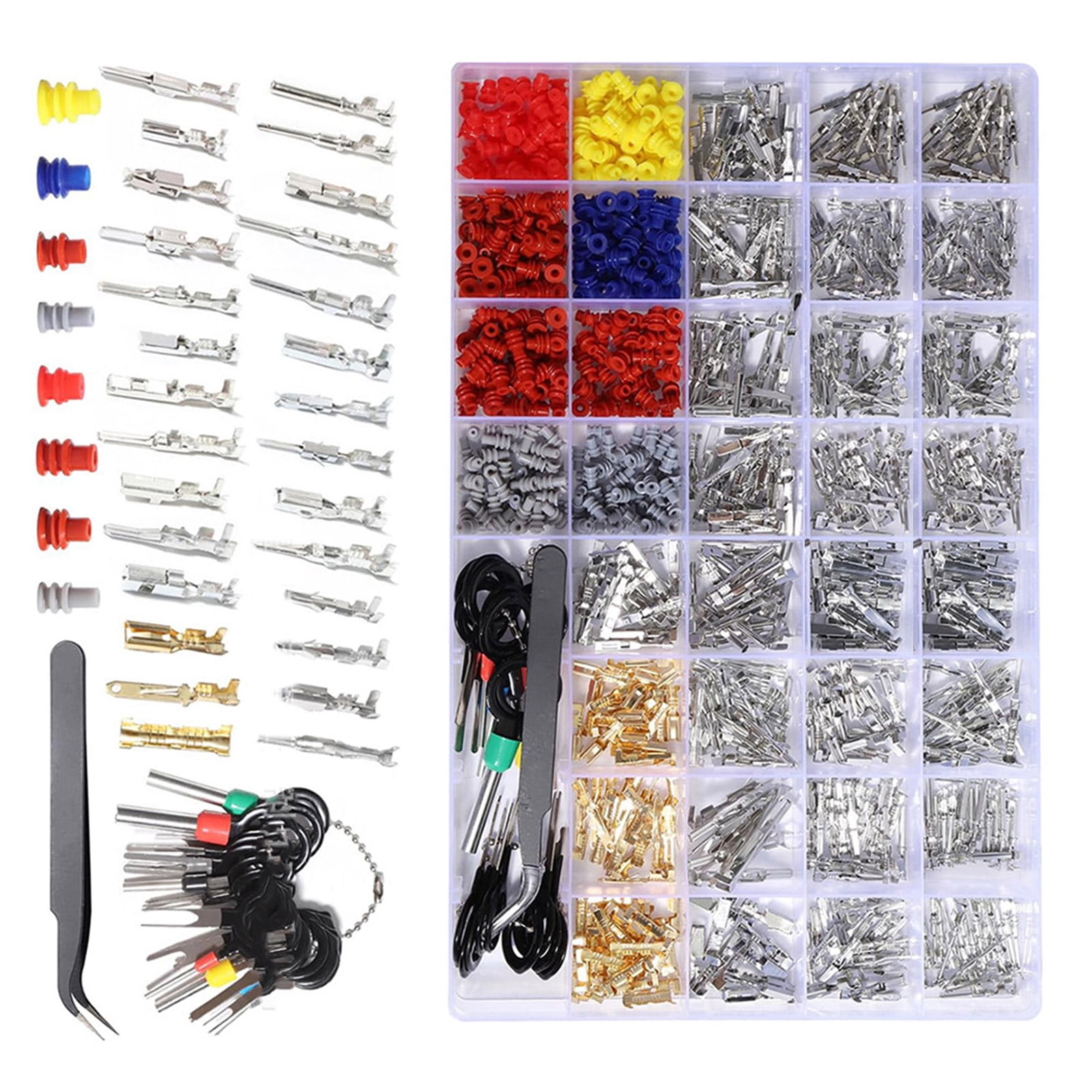 950Pcs Car Wire Terminals Connector Pin 1-3.5mm Auto Electric Connector ...