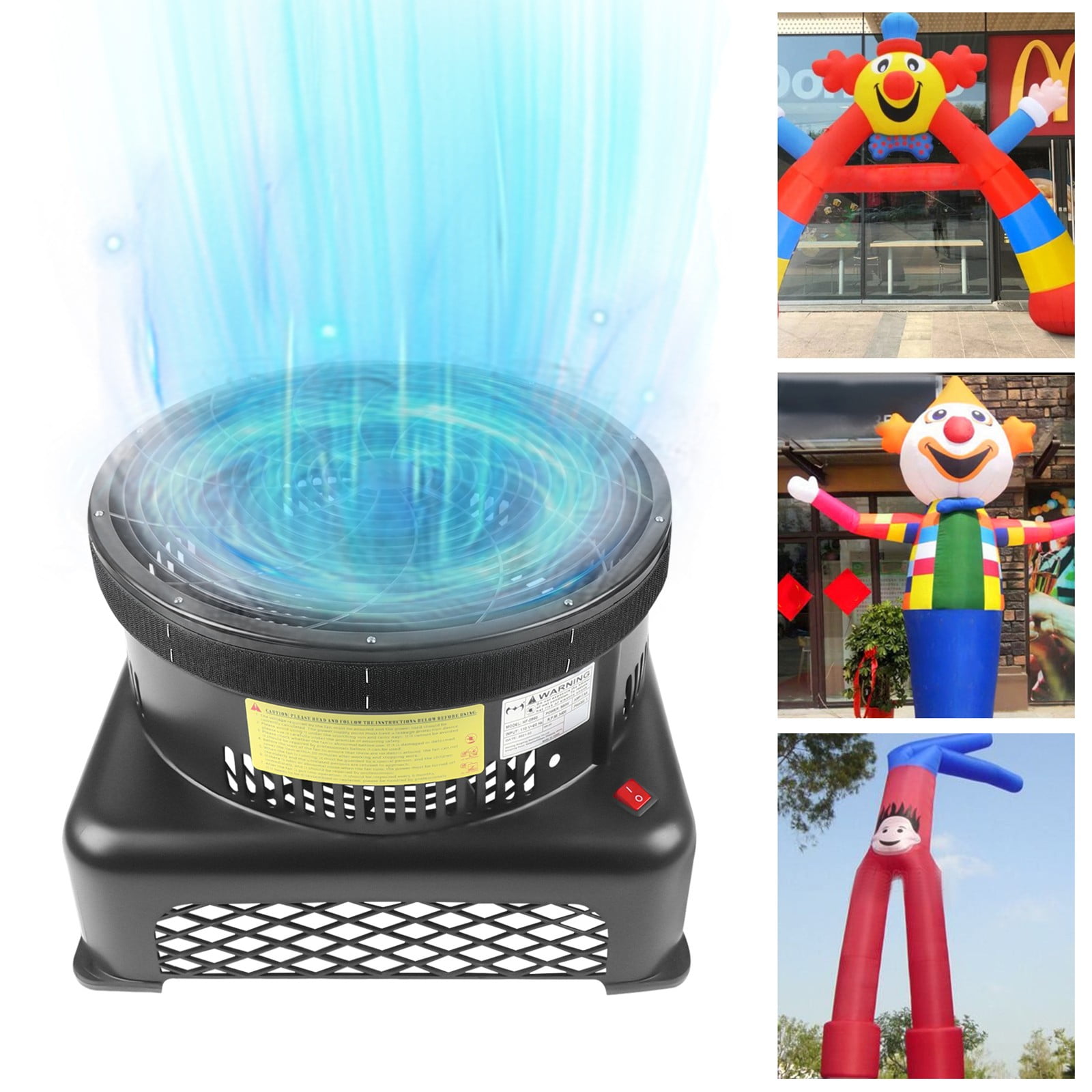 950W Air Blower Fan for Inflatable Wind Dancer Tube Man Fly Guy Sky ...