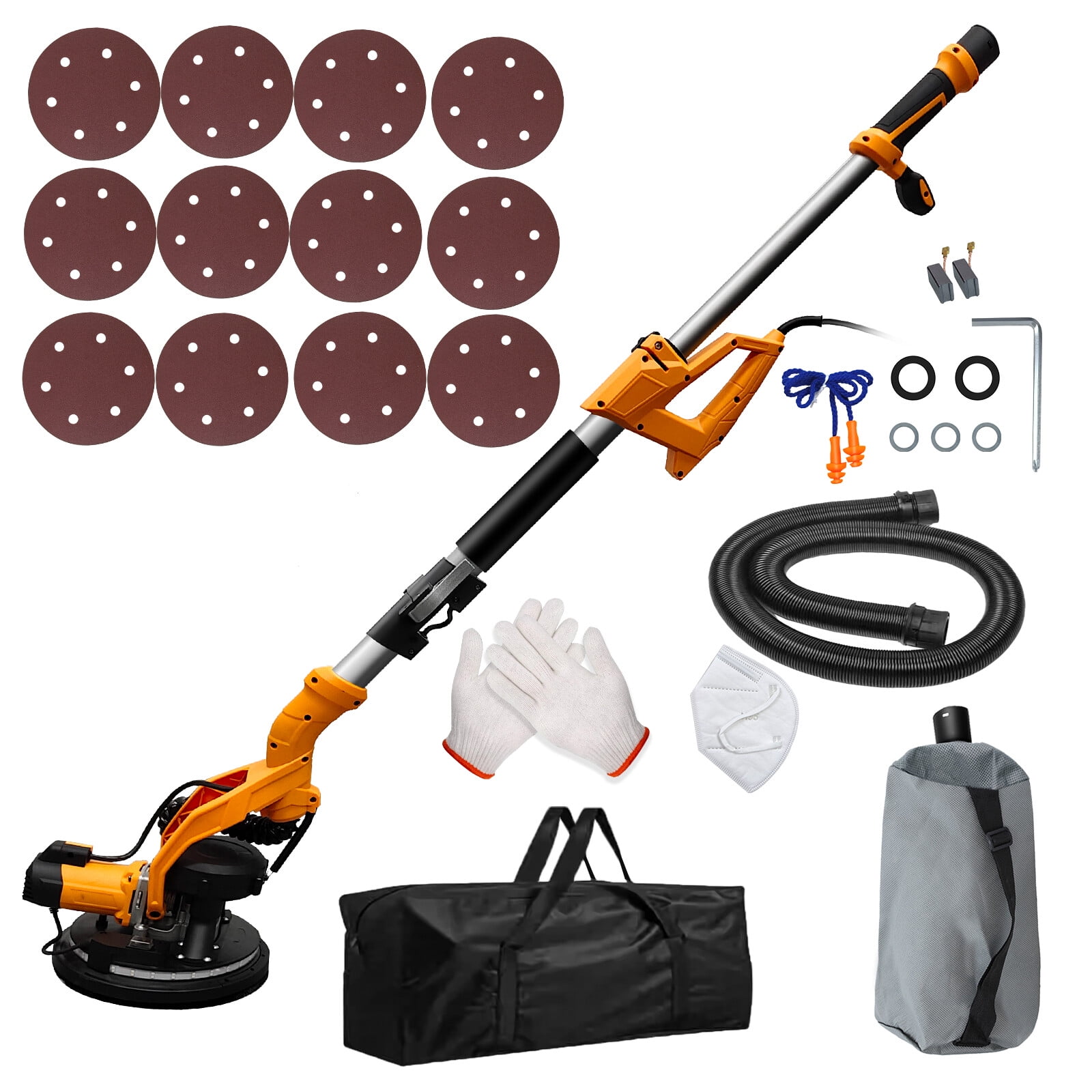 950W Drywall Sander,Foldable Power Disc Sander with 9 Variable Speed ...