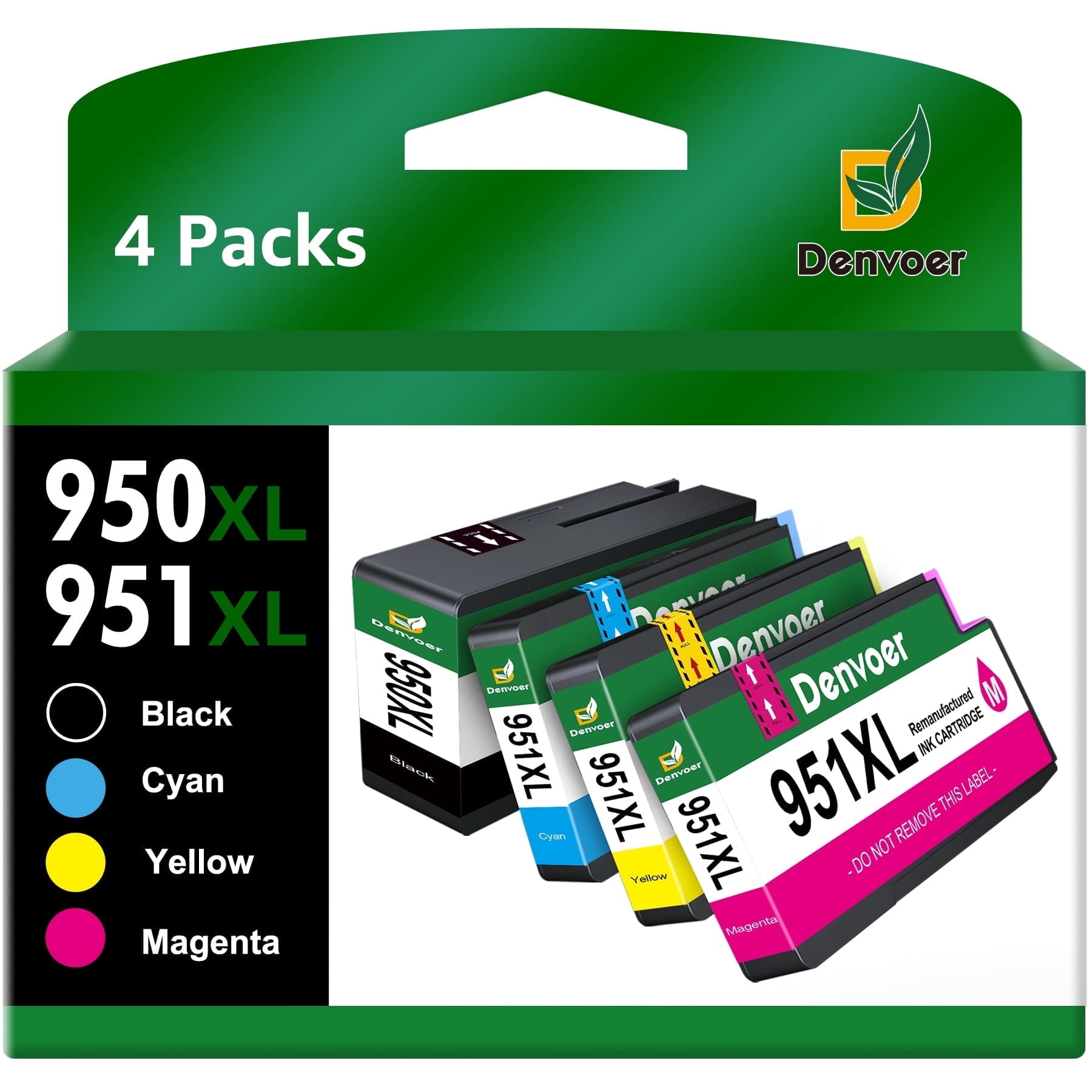 950XL and 951 Combo Pack Compatible for HP 950 and 951 Ink Cartridges ...